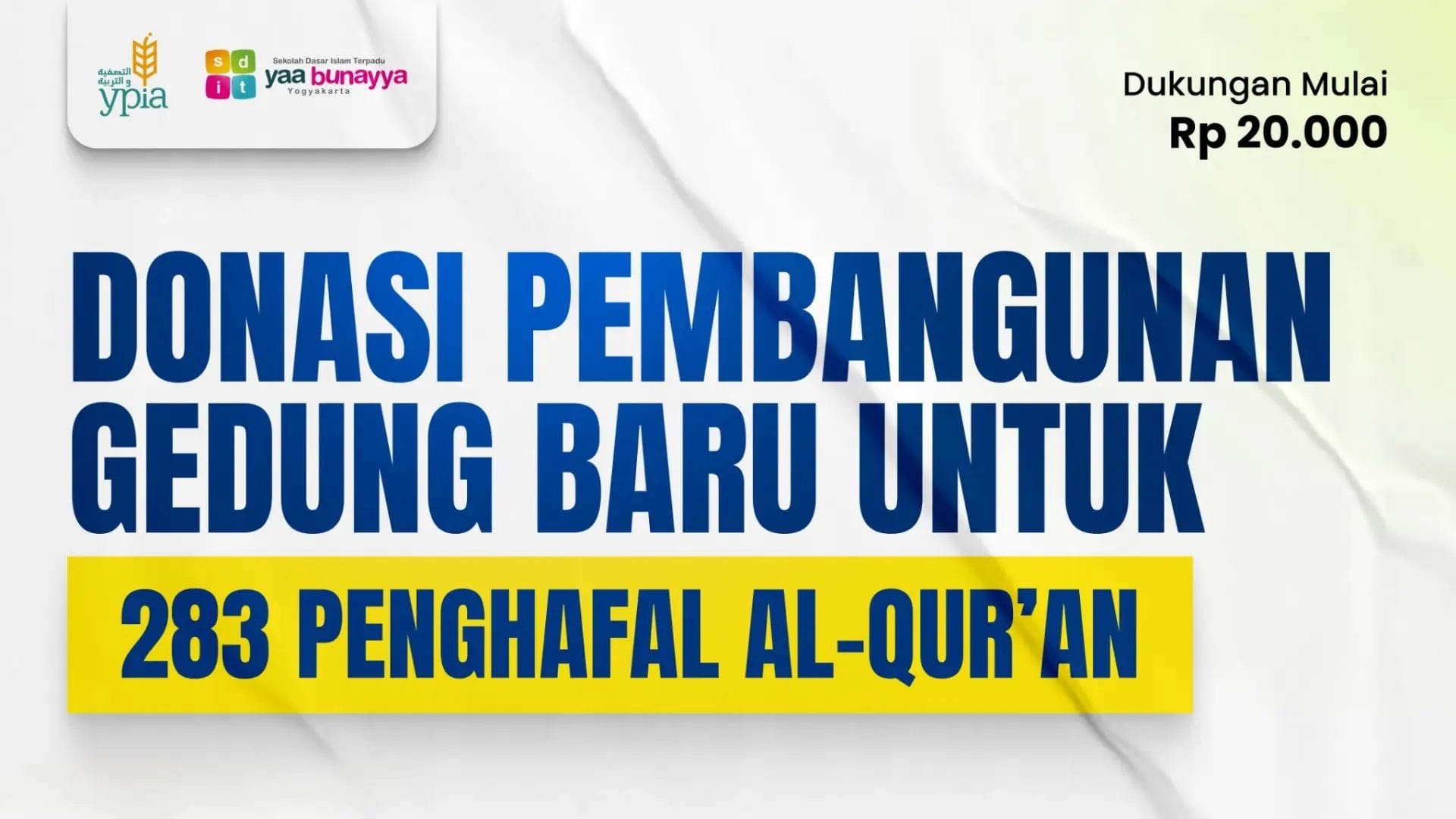 Donasi Pembangunan Gedung Baru untuk Penghafal Al-Qur'an